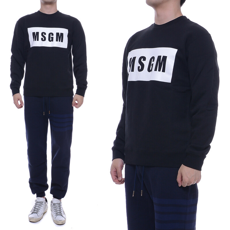 [엠에스지엠] 20FW 남성 MSGM 맨투맨 (2940MM68_207599_99_20F) - 리본즈(REEBONZ)