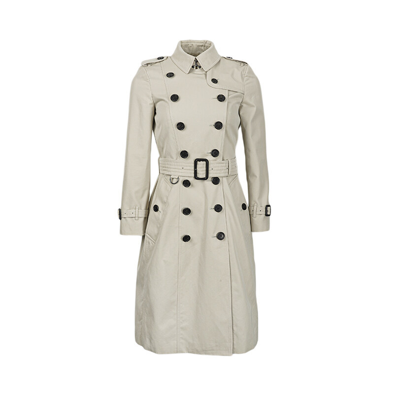 (55) FW 베이지 첼시 벨티드 롱 트렌치 코트 - 리본즈(REEBONZ)