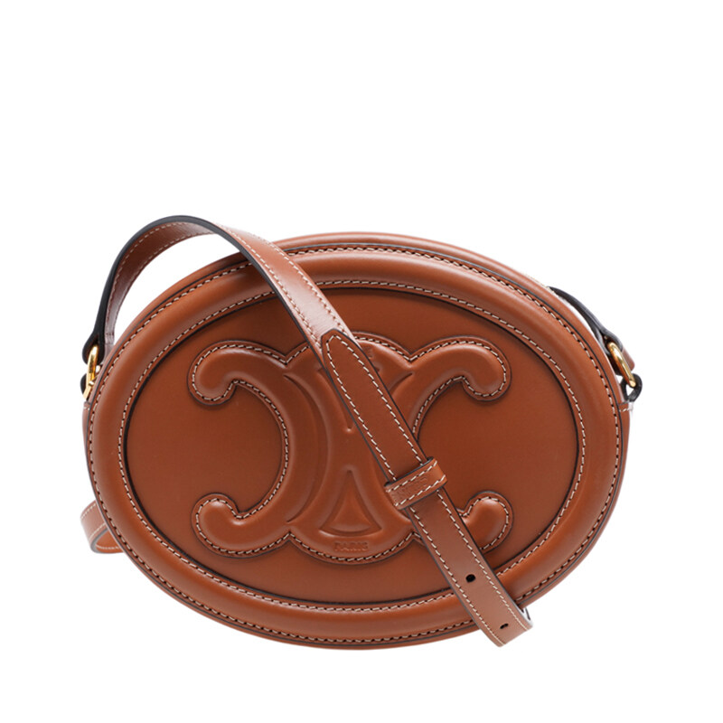 브라운 퀴르 트리오페 오벌 라지 크로스백 - 리본즈(REEBONZ)