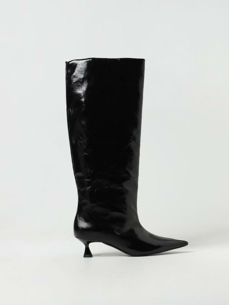 가니 Ganni boots in synthetic leather S2213 Black 99 - 리본즈(REEBONZ)