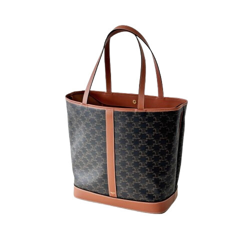 퀸잇 - [명품] 미디엄 카바스 트리옹프 캔버스 카프스킨 숄더백 115072CAS